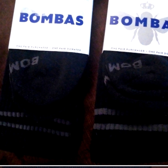 Bombas | Underwear & Socks | New 2 Pairs Bomba Large Crew Socks Black ...